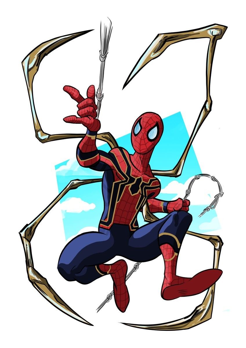 Iron Spider Drawing Free Download On ClipArtMag