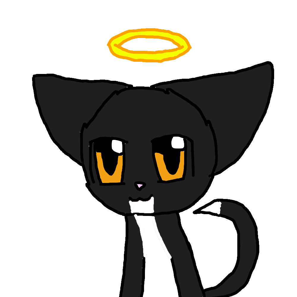 Cute Evil Cat Cartoon