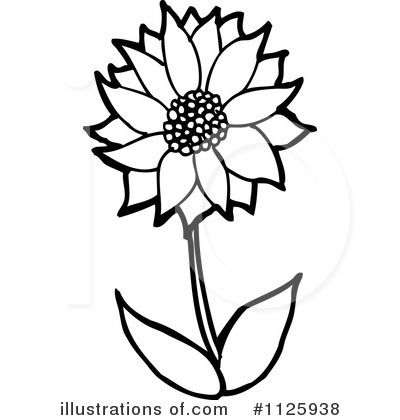 Spring Flowers Clipart Black And White | Free download on ClipArtMag