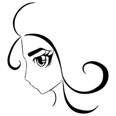 Anime Line Drawing | Free download on ClipArtMag