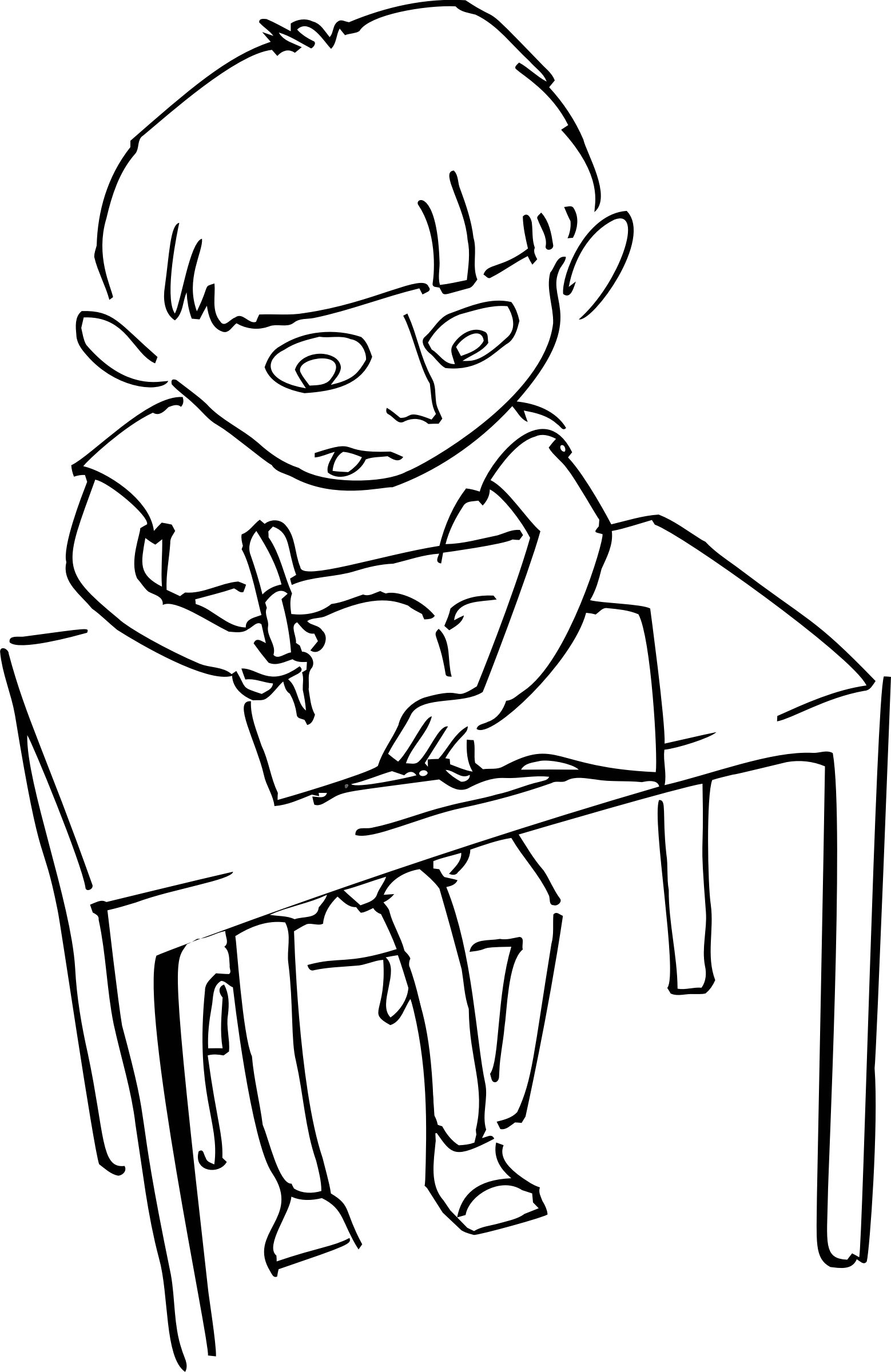 Child Line Drawing | Free download on ClipArtMag