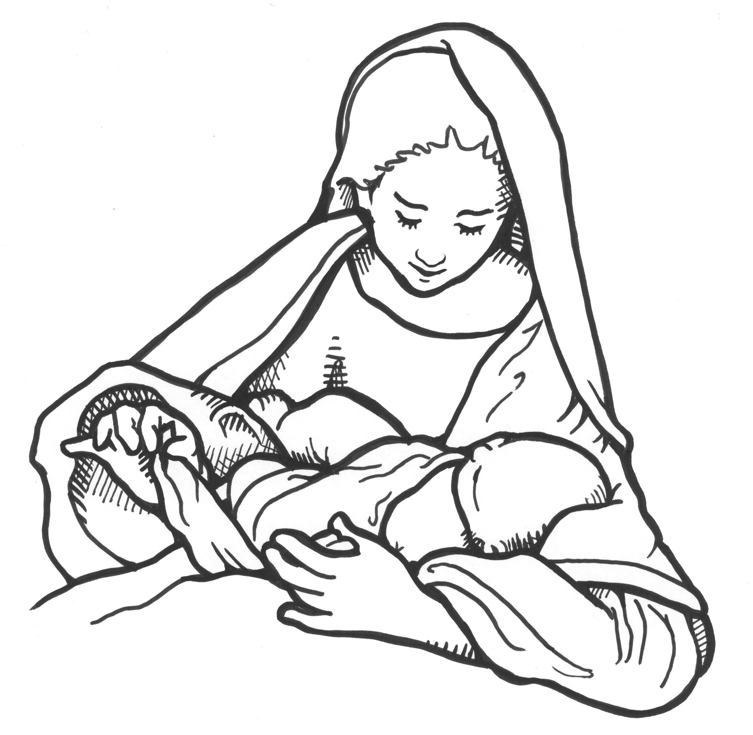 Child Line Drawing | Free download on ClipArtMag