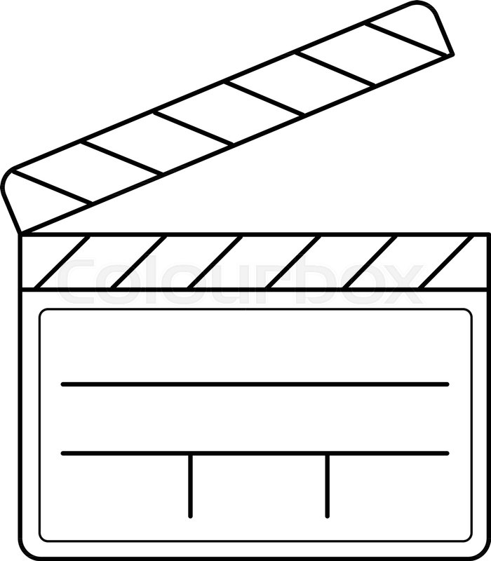 Clapperboard Drawing | Free download on ClipArtMag