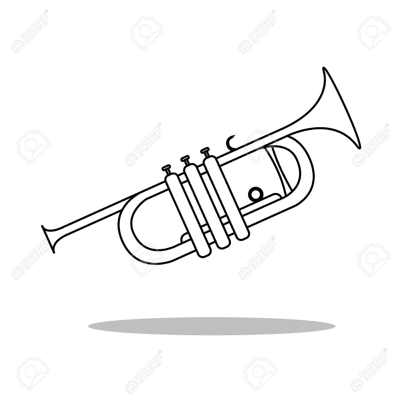Cornet Drawing | Free download on ClipArtMag