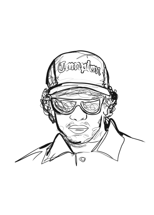 Eazy E Drawing | Free download on ClipArtMag