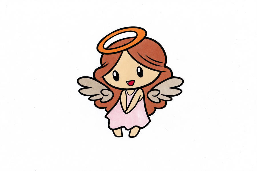 Girl Angel Drawing | Free download on ClipArtMag