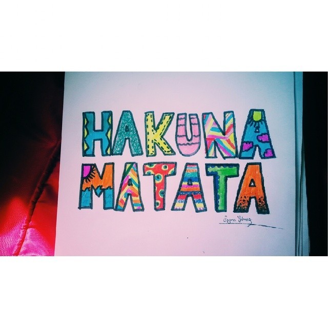 Hakuna Matata Drawing | Free download on ClipArtMag