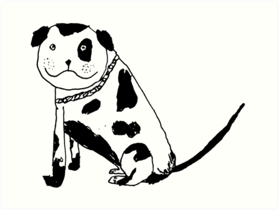 Happy Dog Drawing | Free download on ClipArtMag