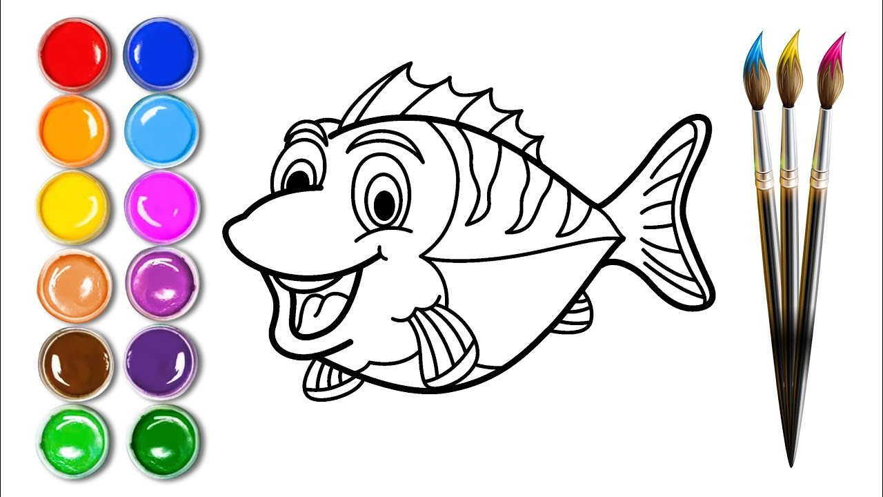 Happy Fish Drawing | Free download on ClipArtMag