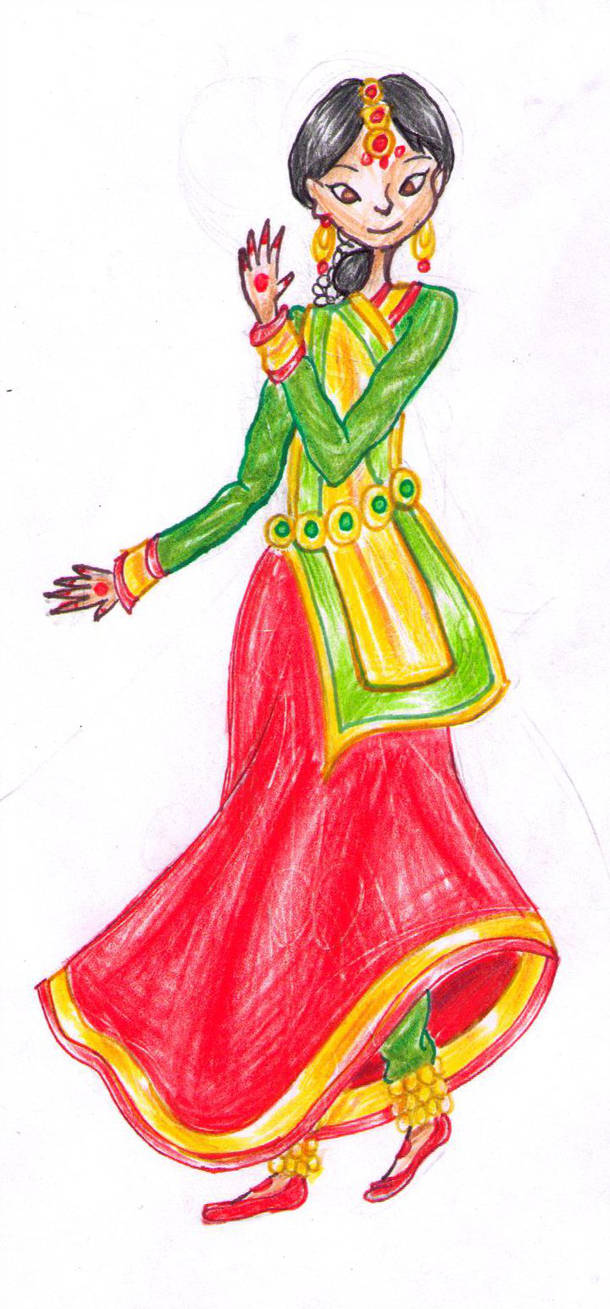 Kathak Drawing | Free download on ClipArtMag