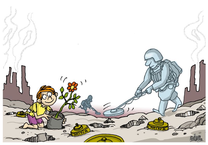 Landmine Drawing | Free download on ClipArtMag