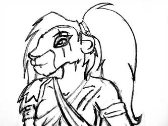 Lion Girl Drawing | Free download on ClipArtMag