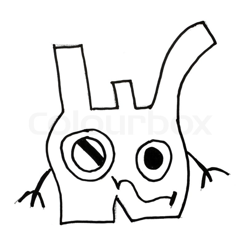 Monster Hand Drawing | Free download on ClipArtMag