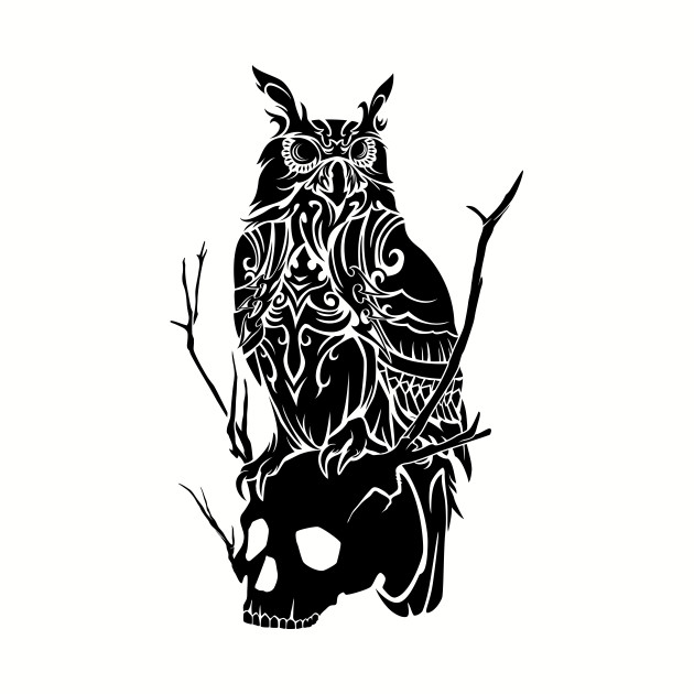 Owl Skull Drawing | Free download on ClipArtMag