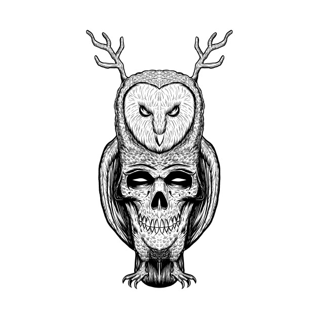 Owl Skull Drawing | Free download on ClipArtMag