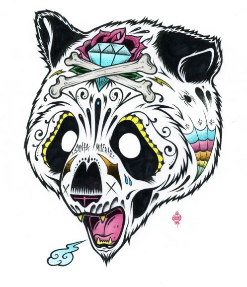 Panda Skull Drawing | Free download on ClipArtMag