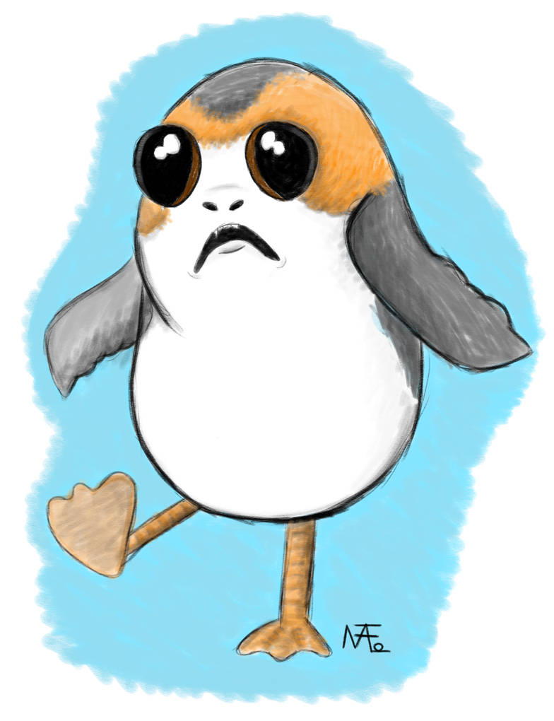 Porg Drawing | Free download on ClipArtMag