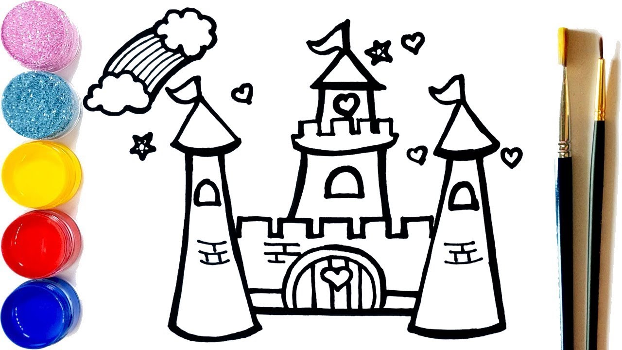 Princess Castle Drawing | Free download on ClipArtMag
