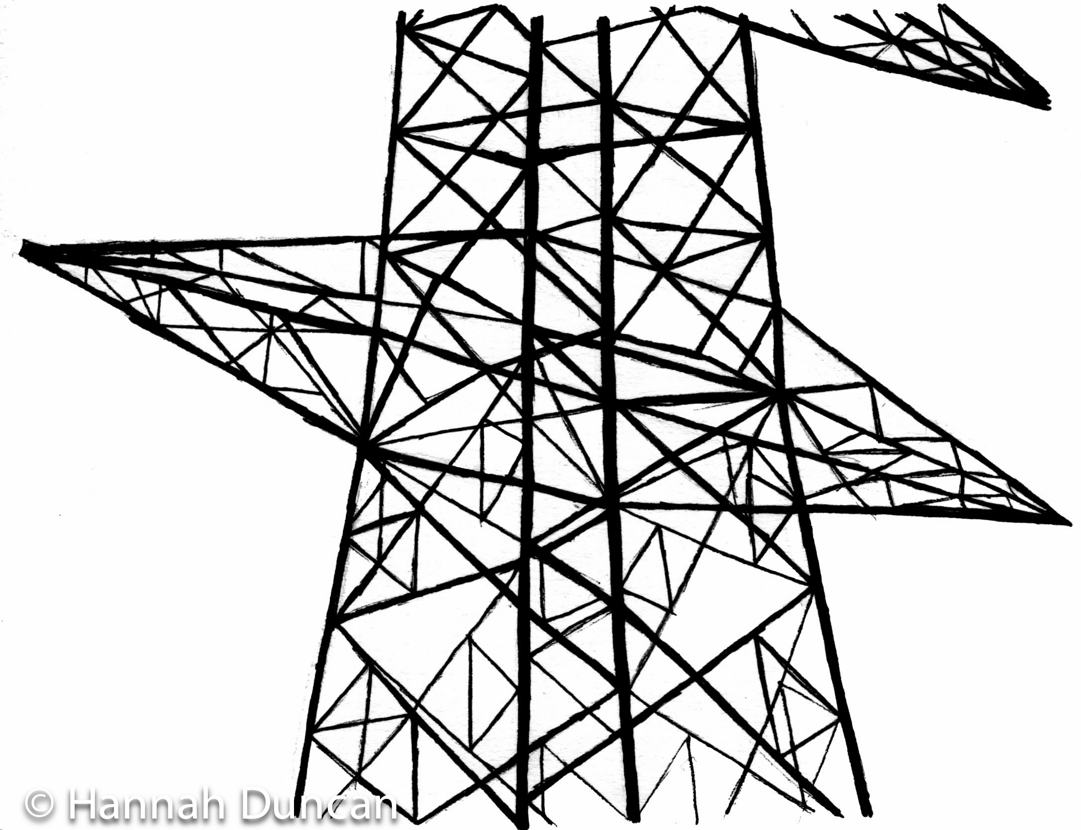 Pylon Drawing | Free download on ClipArtMag
