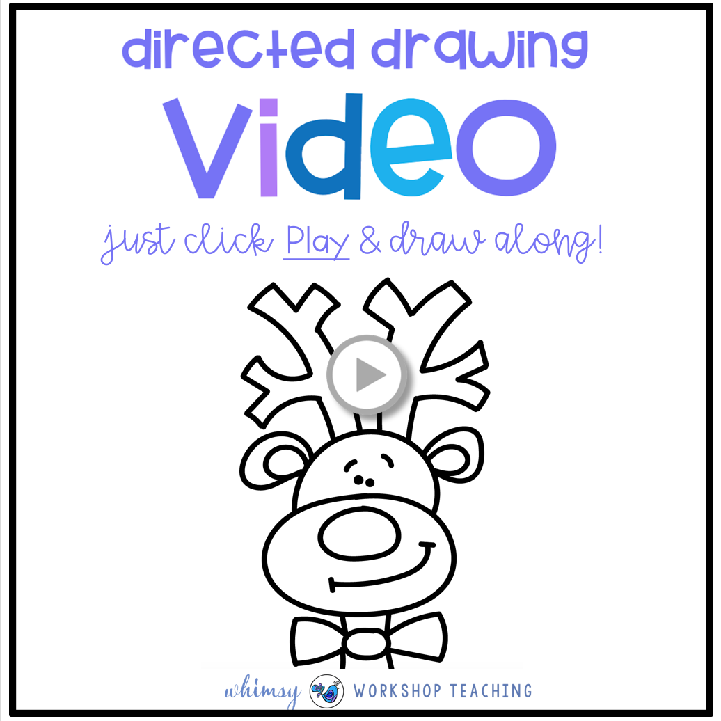 Reindeer Directed Drawing | Free download on ClipArtMag