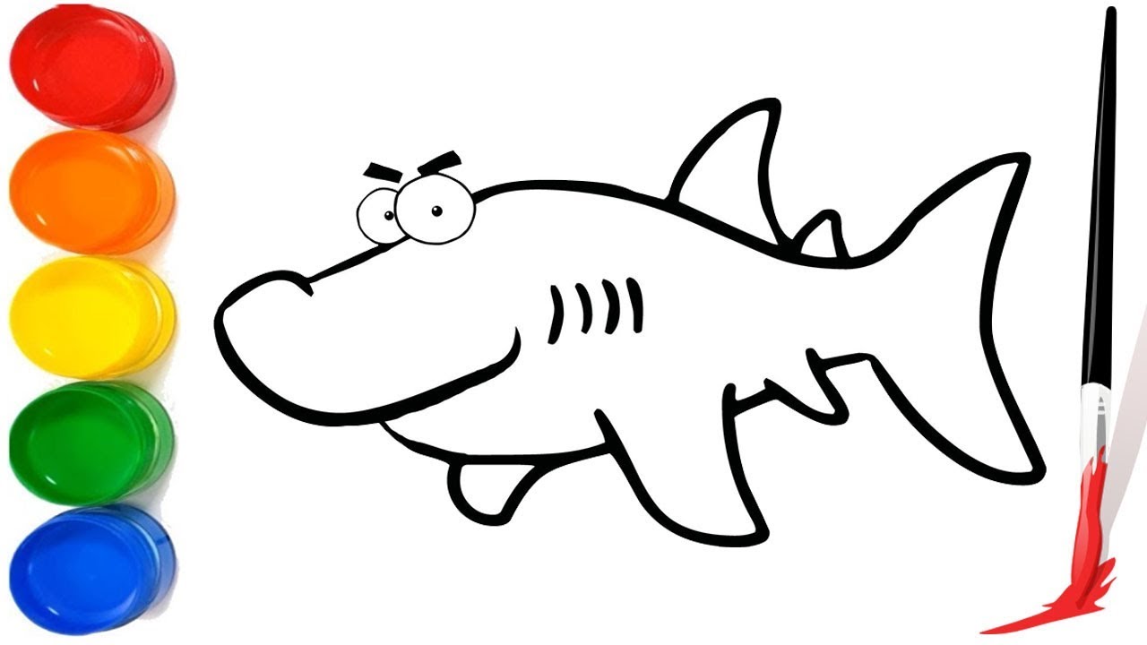 Shark Drawing For Kids | Free download on ClipArtMag