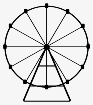 Simple Ferris Wheel Drawing | Free download on ClipArtMag
