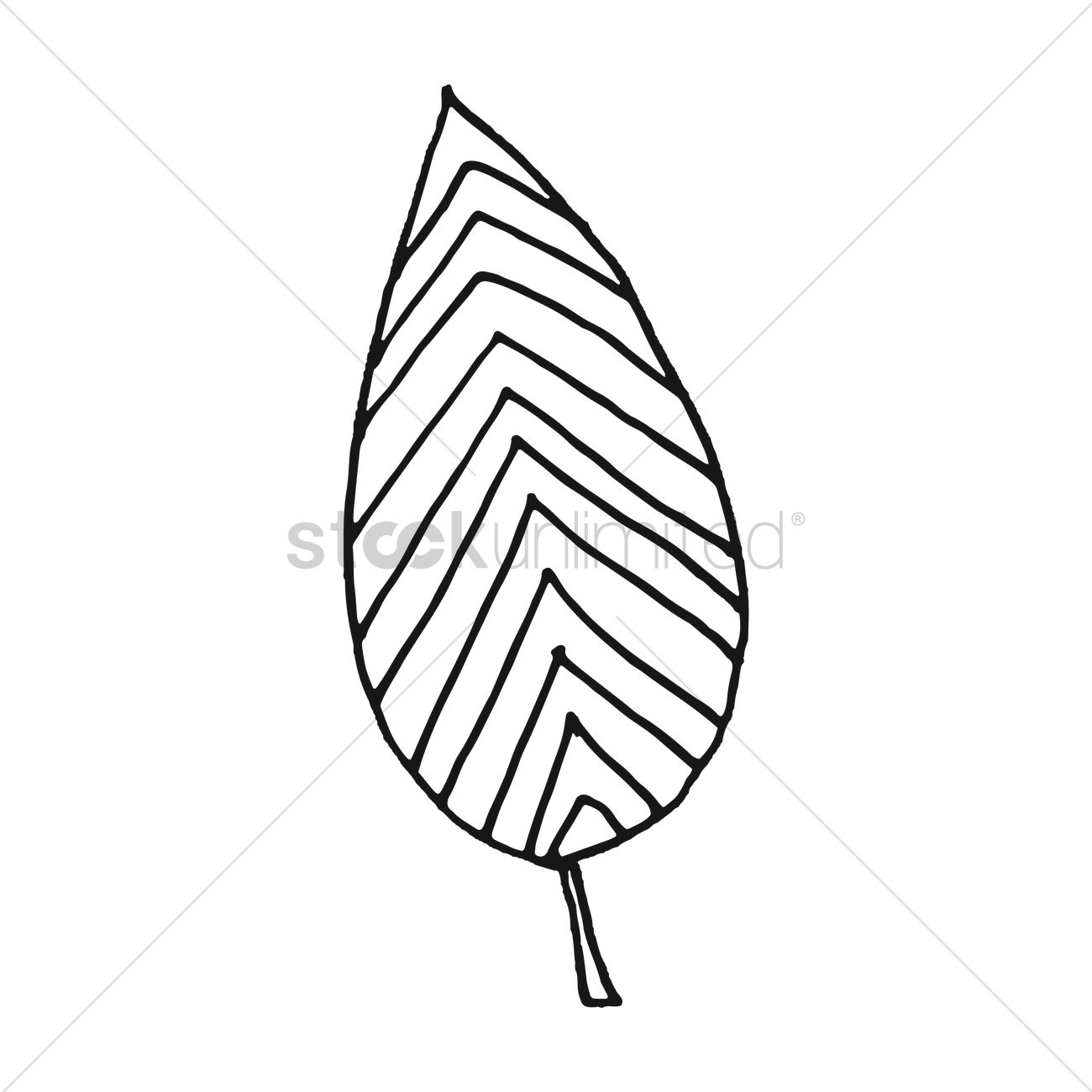 Simple Leaf Drawing | Free download on ClipArtMag
