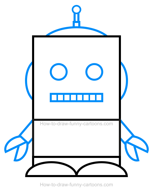 Simple Robot Drawing | Free download on ClipArtMag