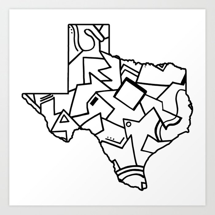 Texas Line Drawing | Free download on ClipArtMag