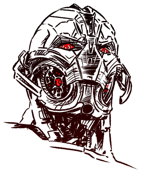 Ultron Drawing | Free download on ClipArtMag
