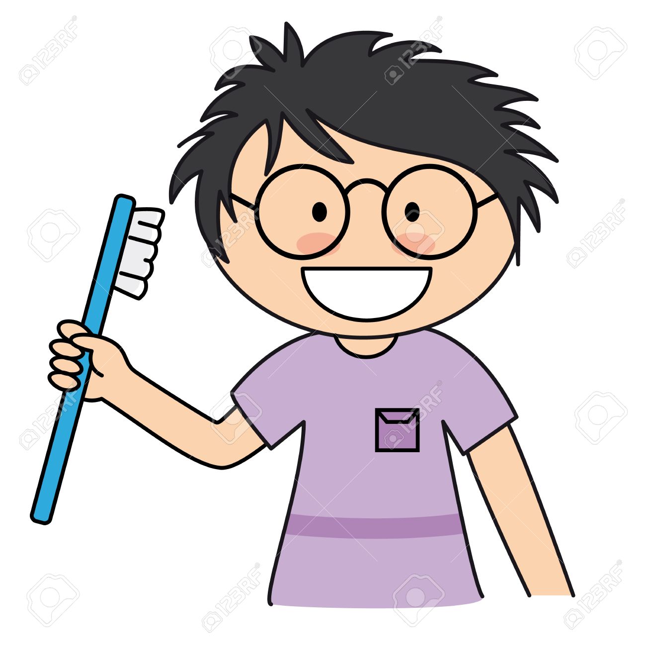 Boy Brushing Teeth Clipart | Free download on ClipArtMag