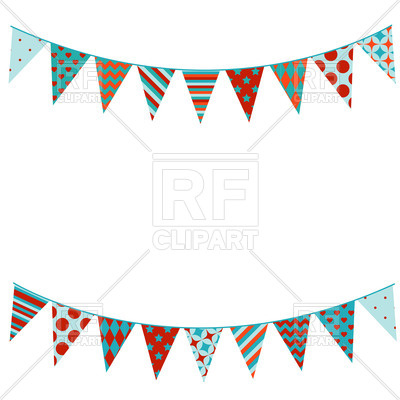 Bunting Border Clipart | Free download on ClipArtMag
