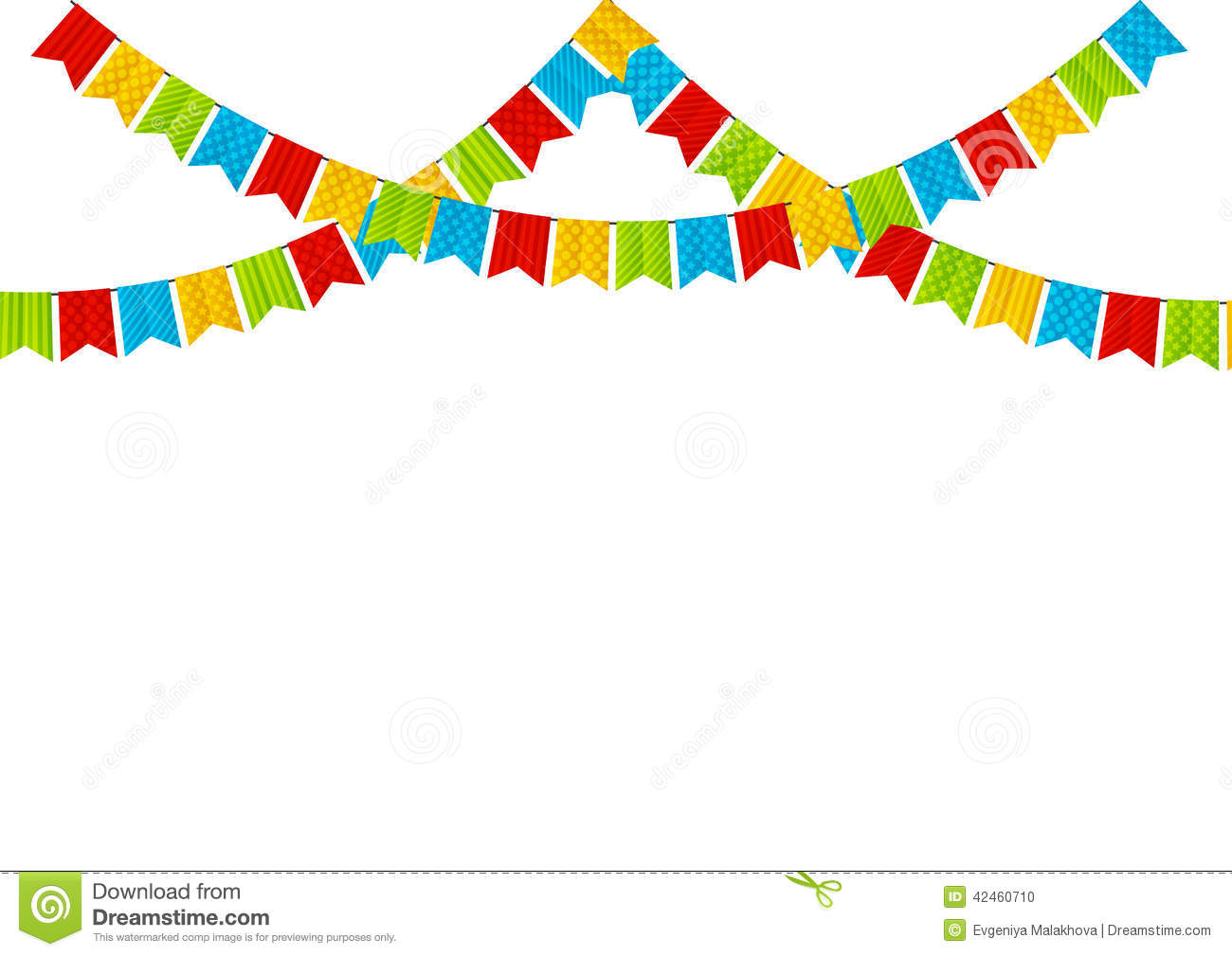 Bunting Border Clipart | Free download on ClipArtMag