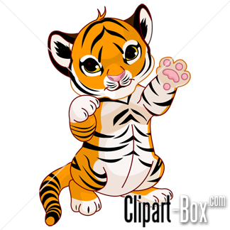 Cute Baby Tiger Clipart | Free download on ClipArtMag