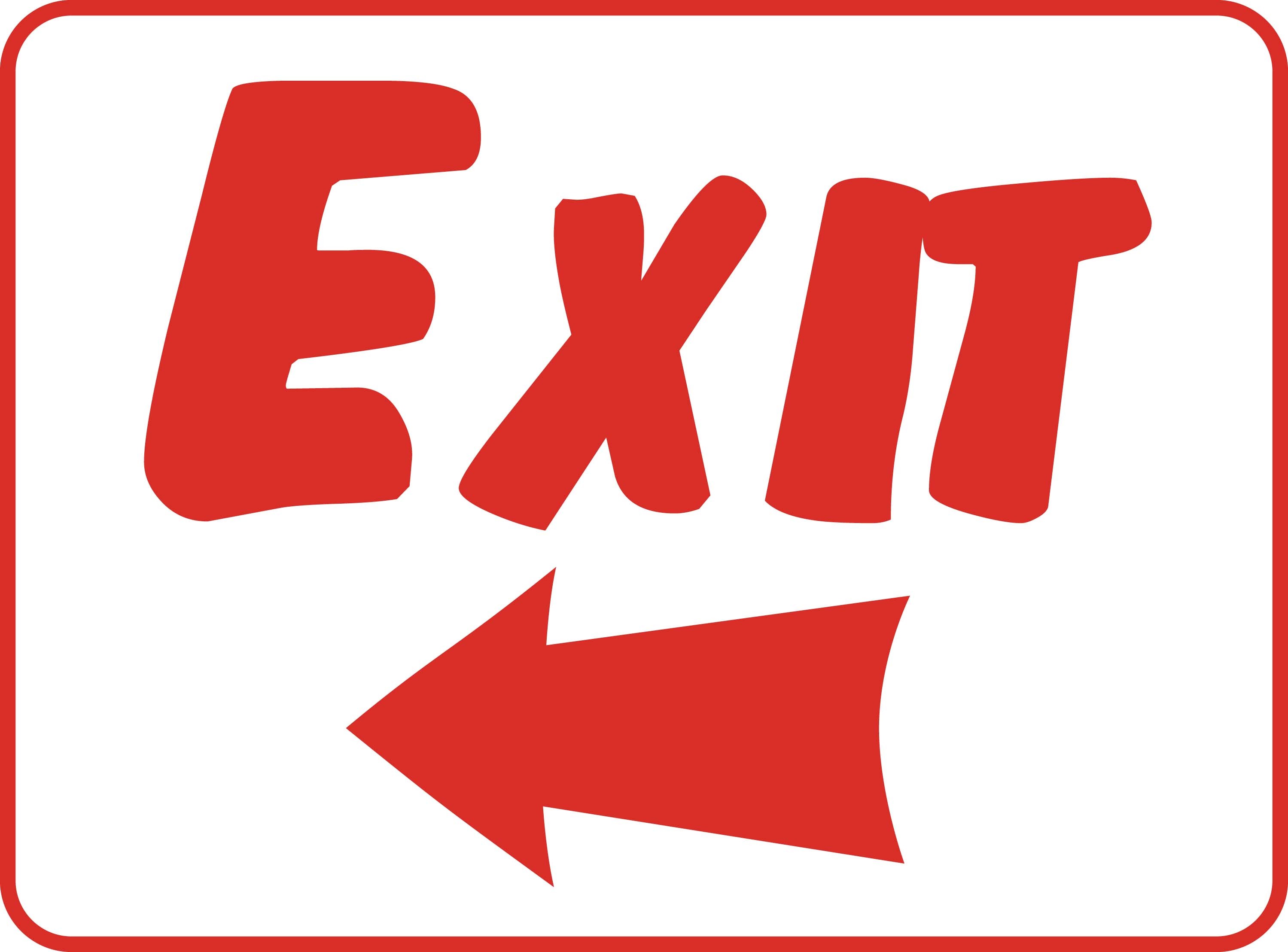 Emergency Exit Signs Clipart | Free download on ClipArtMag