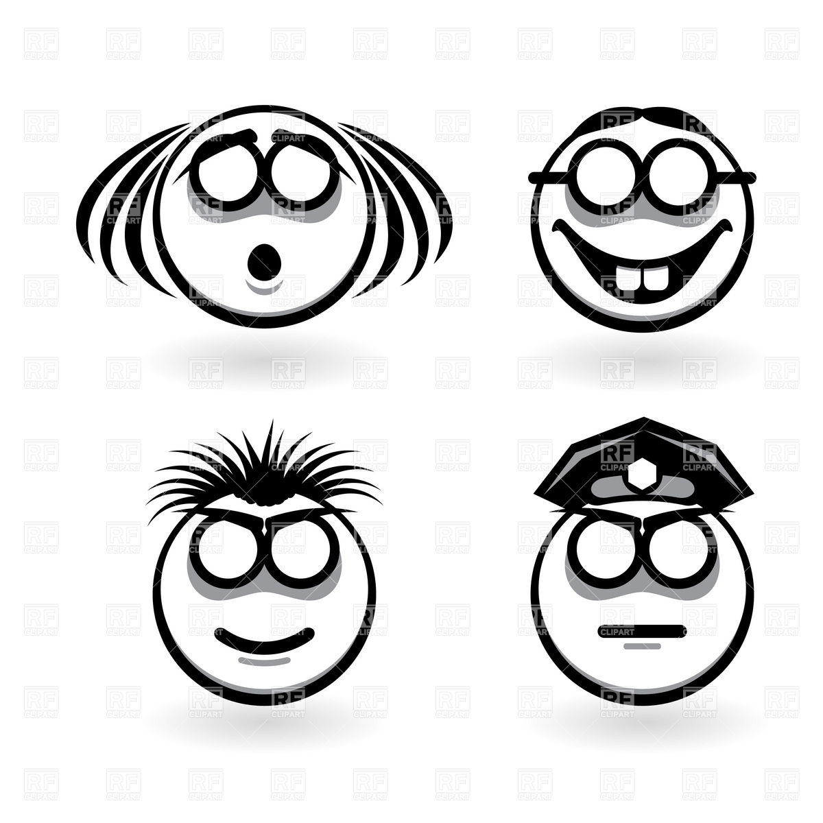 Emotions Clipart Black And White | Free download on ClipArtMag