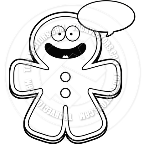 Gingerbread Clipart Black And White | Free download on ClipArtMag