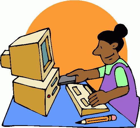 Girl On Computer Clipart | Free download on ClipArtMag