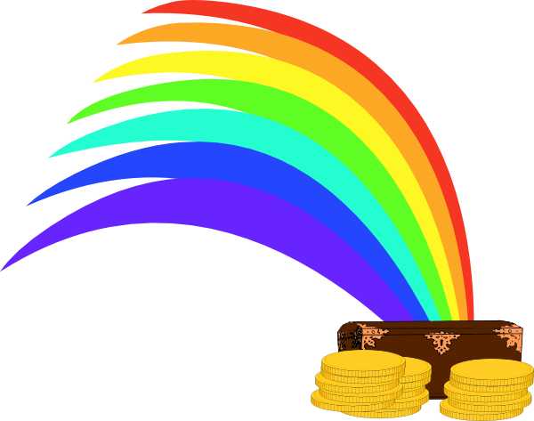 Rainbow And Pot Of Gold Clipart | Free download on ClipArtMag