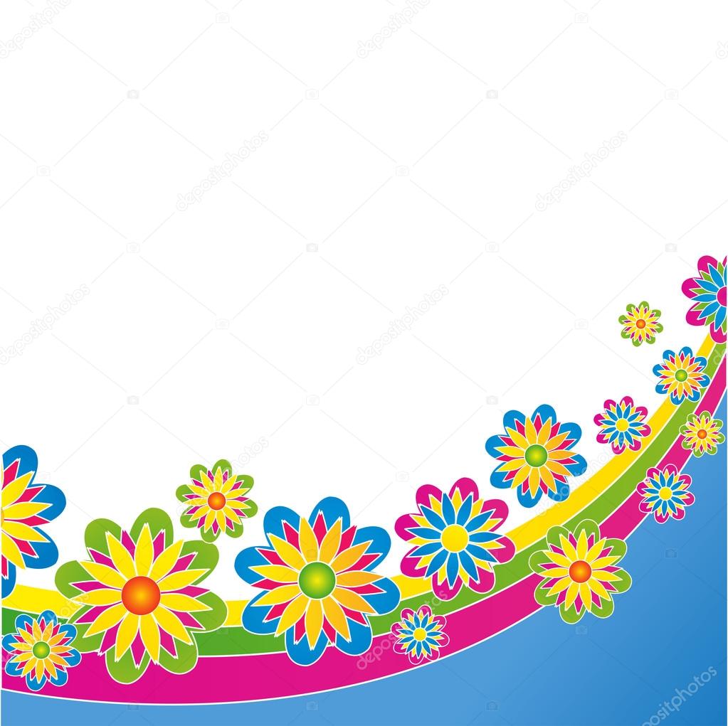 Rainbow Flower Clipart | Free download on ClipArtMag