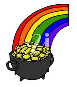 Rainbow With Pot Of Gold Clipart | Free download on ClipArtMag