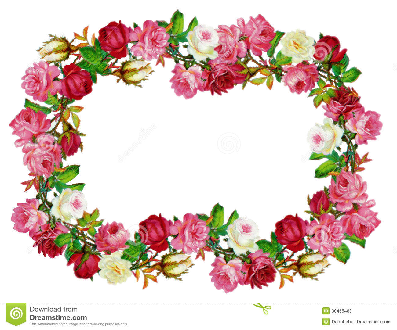 Rose Border Clipart | Free download on ClipArtMag